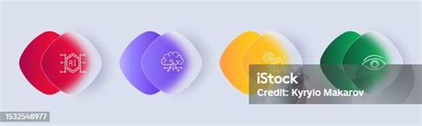 인공 지능 벡터 그림입니다 인공 지능의 개념을 묘사하는 미래적이고 매혹적인 벡터 일러스트레이션입니다 가상현실에 대한 스톡 벡터 아트 및 기타 이미지 Istock