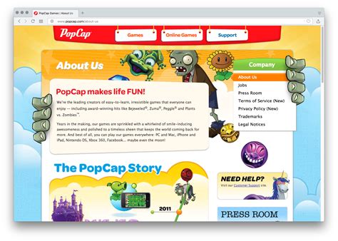 Popcap Games Fonts In Use
