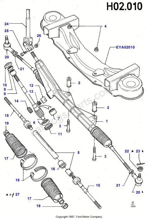 Рулевая рейка гур Ford tranzit 2.5D 1999 — Ford Transit (5G), 2,5 л ...