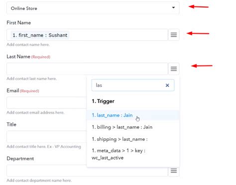 how to add zoho crm contact from updated woocommerce customer