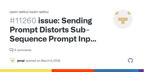 Issue Sending Prompt Distorts Sub Sequence Prompt Input Height In