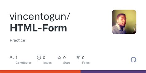 Github Vincentogun Html Form Practice