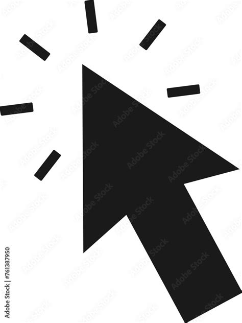 computer mouse cursor black arrow icon different style cursor icon