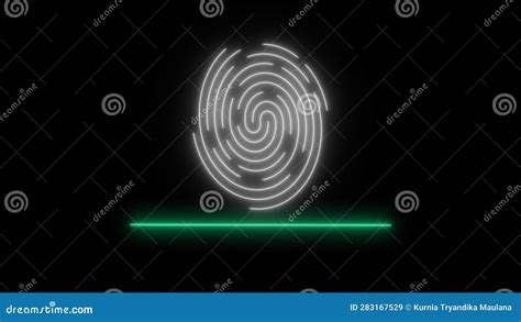 Fingerprint Scan Access Denied And Fingerprint Scan Access Denied Animation Stock Video Video