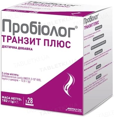 Пробіолог Транзит Плюс: інструкція + ціна від 433 грн в аптеках ...