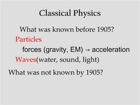 Ppt Classical Physics Powerpoint Presentation Free Download Id1182881