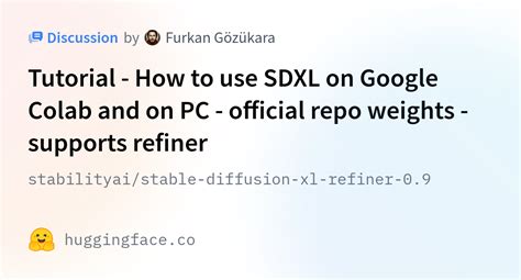 stabilityai/stable-diffusion-xl-refiner-0.9 · Tutorial - How to use SDXL on Google Colab and on ...