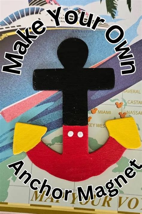 How To Make A Mickey Mouse Anchor Magnet