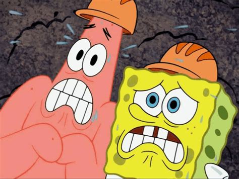 Spongebob And Patrick Scared