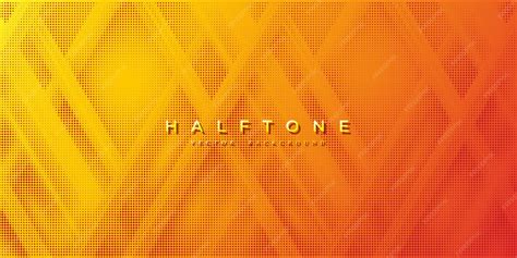 Premium Vector Halftone Dotted A Orange Background Trendy Polka Dot Style Texture Abstract