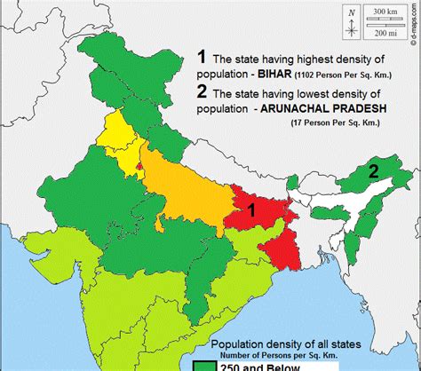 Class 9 Geography Chapter 6 Population Map Skill Solution