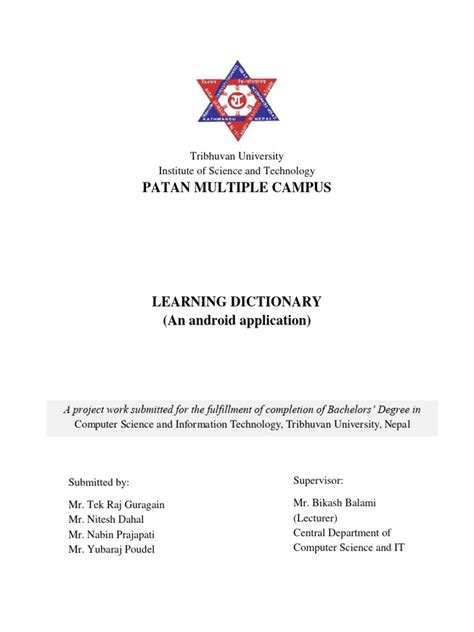 Learning Dictionary An Android Applicati Download Free Pdf Eclipse Software Android