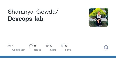 GitHub Sharanya Gowda Deveops Lab