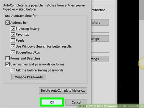 How To Save Passwords In Internet Explorer 11 Steps