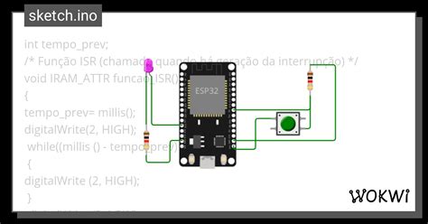 Interrupção Wokwi ESP STM Arduino Simulator
