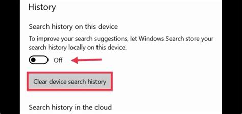 How To Clear And Turn Off Taskbar Search Box History In Windows 10