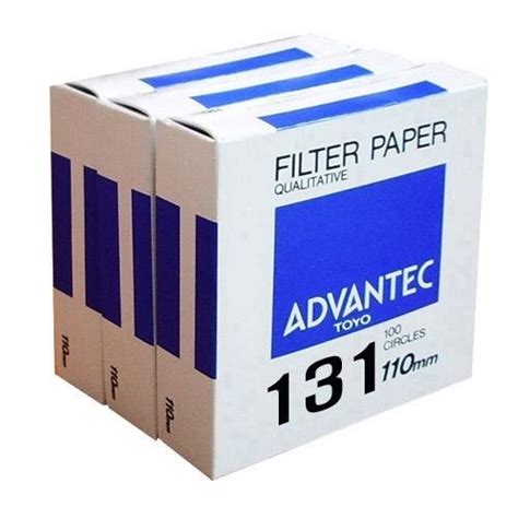 Jual Advantec Filter Paper Qualitative No 131 Diameter 110mm Jakarta Utara Pratama Graha
