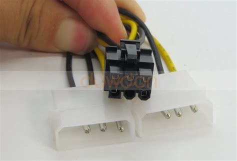 6 Pin Pci Express Power Adapter Cable Dual 4 Pin To Pcie 6 Pin