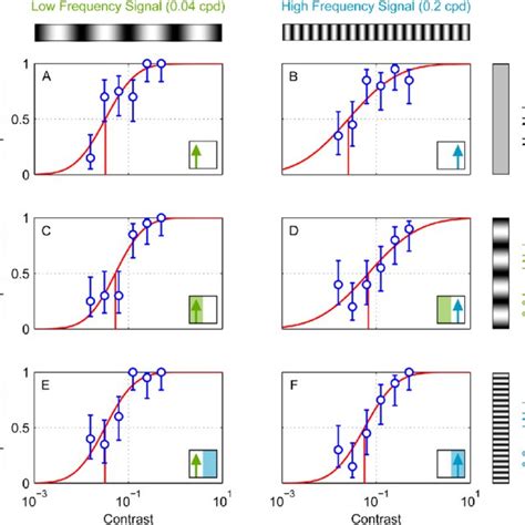Mantis Motion Detection Contrast Thresholds For Different Combinations