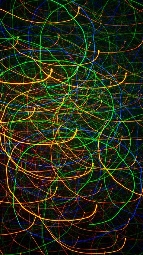 Download Wallpaper 1350x2400 Lines Intersection Bright Abstraction Iphone 876s6 For