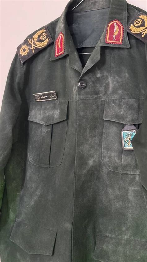 وضعیت عجیب لباس سردار حاجی‌زاده لحظه شهادت عکس