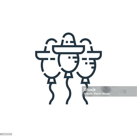 흰색 배경에서 격리된 풍선 벡터 아이콘입니다 웹 사이트 디자인 및 모바일 앱 개발을위한 개요 얇은 라인 풍선 아이콘 얇은 줄 풍선 은 아이콘 벡터 그림을 윤곽선 고체에 대한