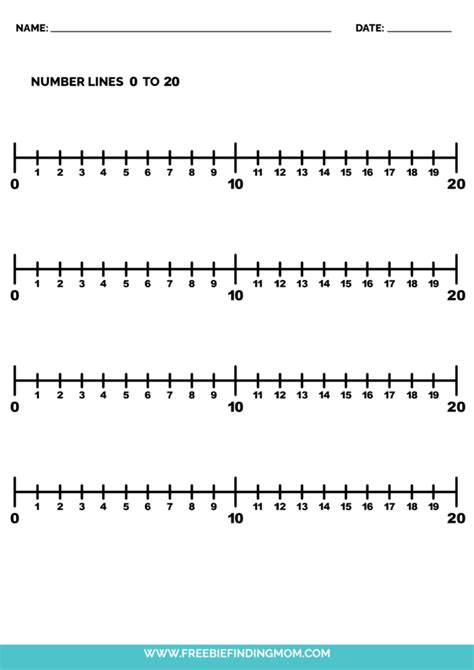 7 Free Integer Number Line Printables Freebie Finding Mom