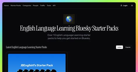 english language learning bluesky starter packs [1 lists jun 2025]