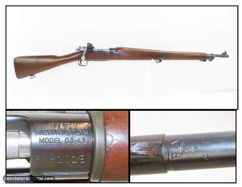 1942 World War Ii Us Remington M1903a330 06 Springfield Bolt Rifle Candr
