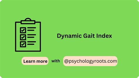 Dynamic Gait Index Psychology Roots