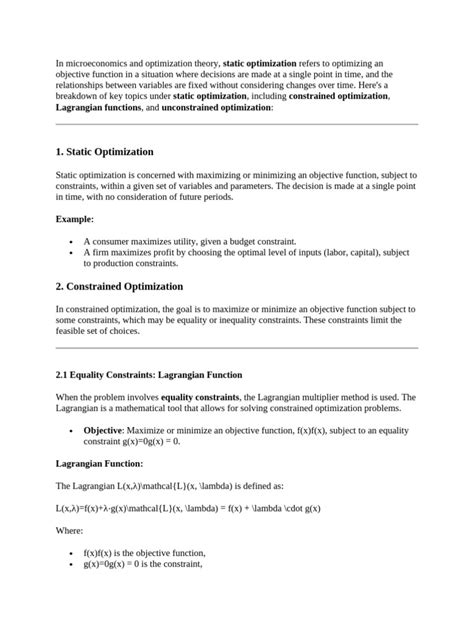 In Microeconomics And Optimization Theory Pdf Mathematical Optimization Theoretical