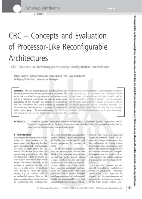 Pdf Embedded Reconfigurable Architectures Stefanos Kaxiras
