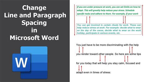 Microsoft Word Adjust Line And Paragraph Spacing