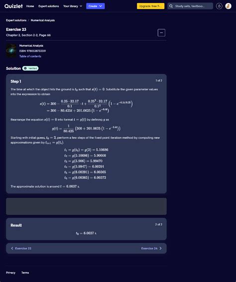 Numerical Analysis 9780538733519 Exercise 23 Quizlet Numerical