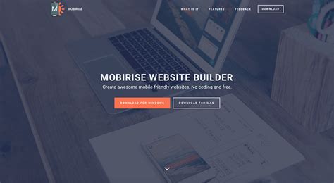 mobirise free bootstrap website builder without coding code with coffee