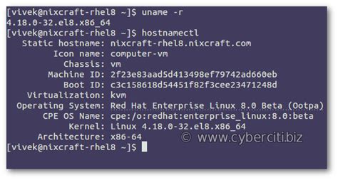 Find Linux Unix Kernel Version Command Nixcraft