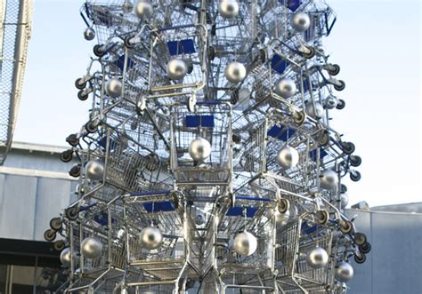 Shopping Cart Christmas Tree Inhabitat Green Design Innovation Architecture Green Building