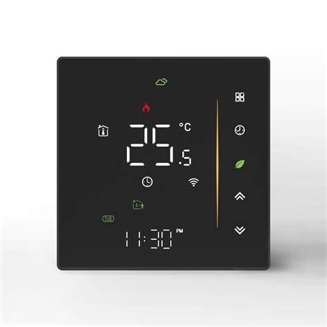 Zigbee Смарт термостат за подово отопление със стъклен панел
