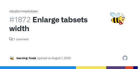 Enlarge Tabsets Width Issue Rstudio Rmarkdown Github