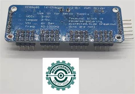 modulo pca9685 16 canales pwm 12 bit i2c arduino pic avr mebuscar méxico