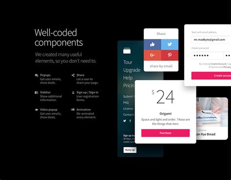 Babe Widgets Bootstrap Form Template Collection Behance