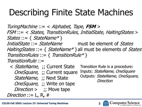 Class 27 Universal Turing Machines Cs150 Computer Science Ppt Download