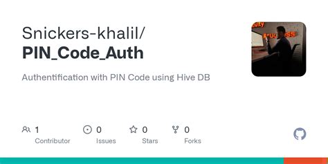 Github Snickers Khalilpincodeauth Authentification With Pin Code