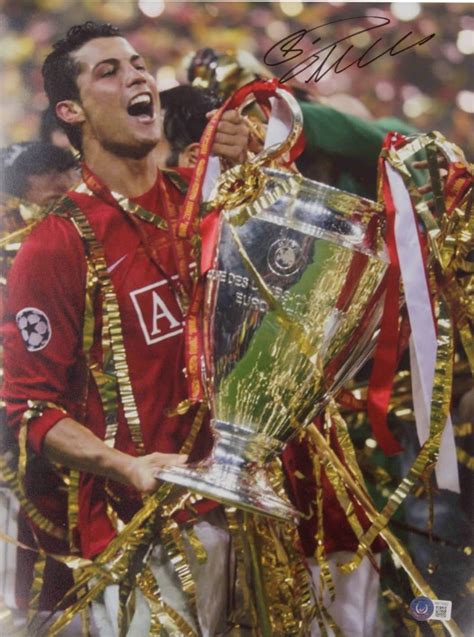 Cristiano Ronaldo Signed Photograph 12 X 16 Beckett Etsy