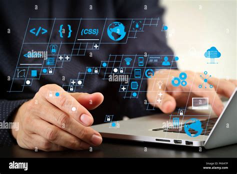 coding software developer work with ar new design dashboard computer