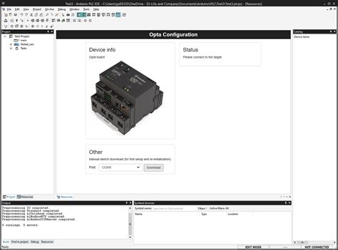 Can T Connect PLC IDE To Opta 1 0 PLC IDE Arduino Forum