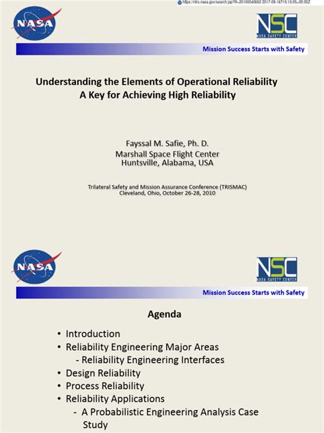 Nasa Realiability Pdf Reliability Engineering Engineering