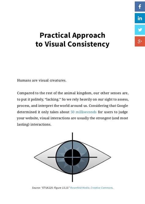 Principles Of Visual Consistency
