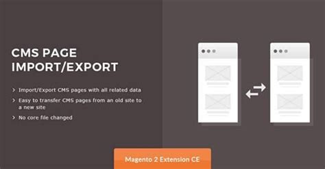 Magento 2 Import Export Cms Page Extension By Solwin