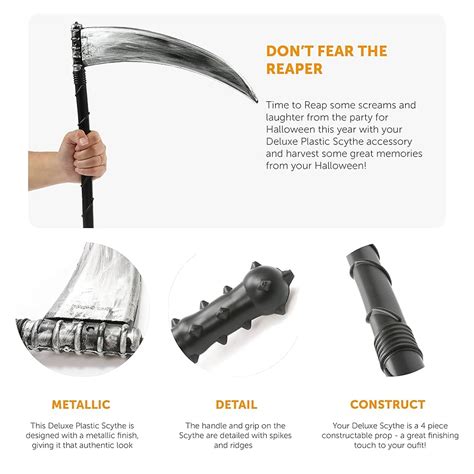 Complete Outfit Costumes For Men Grim Reaper As280 Grim Reaper Scythe